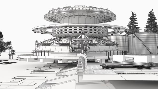 3D Factory Exterior model - TurboSquid 2036862