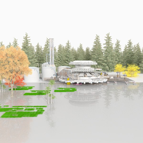 3D Factory Exterior model - TurboSquid 2036862