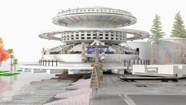 3D Factory Exterior model - TurboSquid 2036862