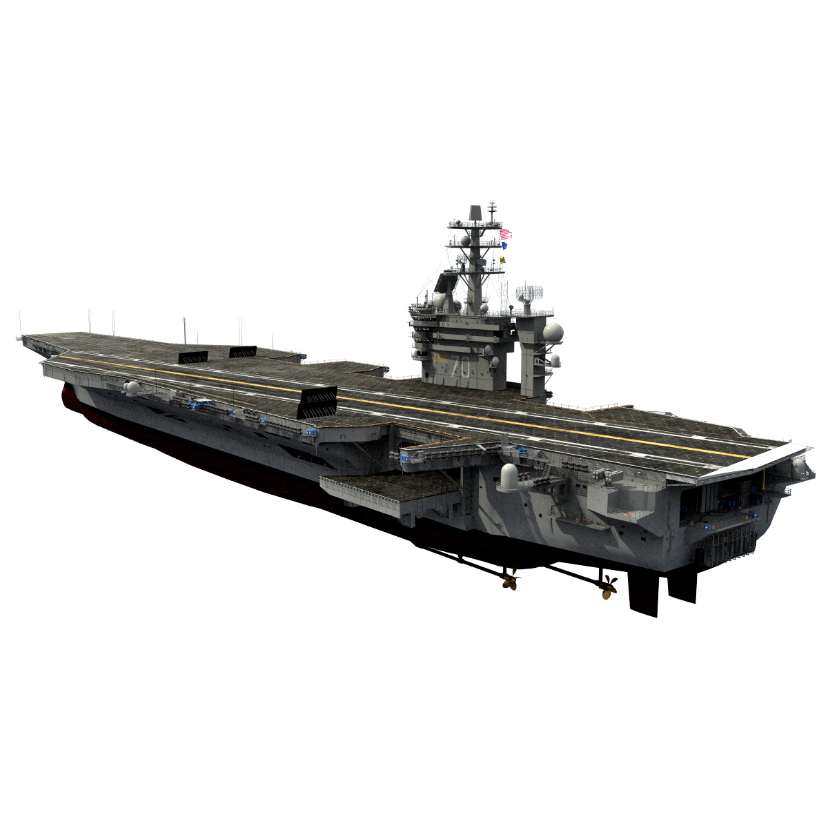 carl vinson cvn-70 3d model
