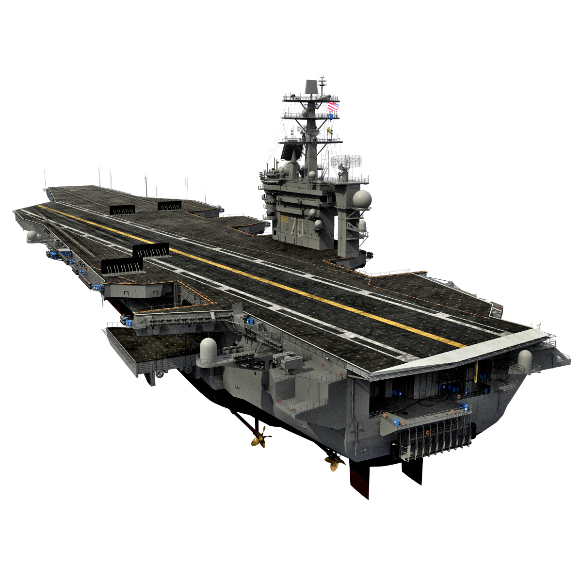carl vinson cvn-70 3d model