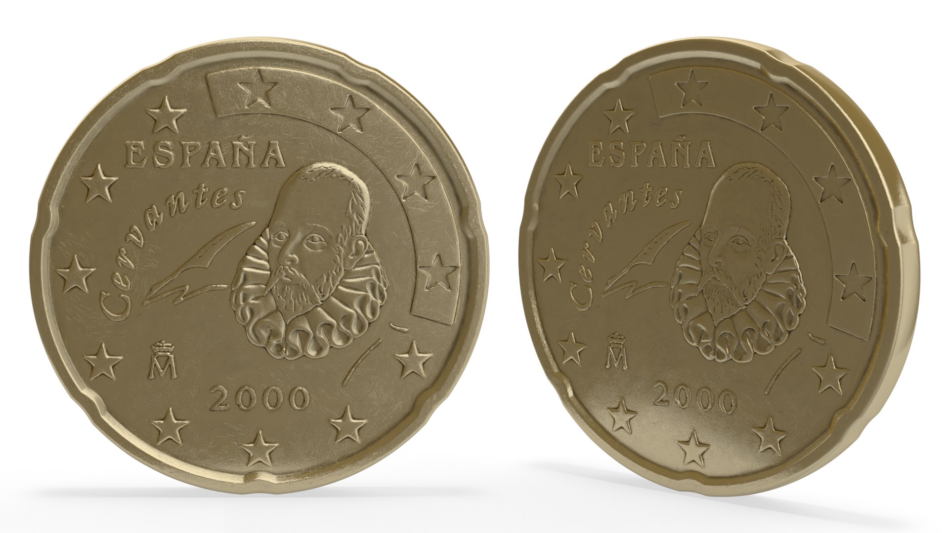 3D 20 Euro Cent Spain - TurboSquid 2151229