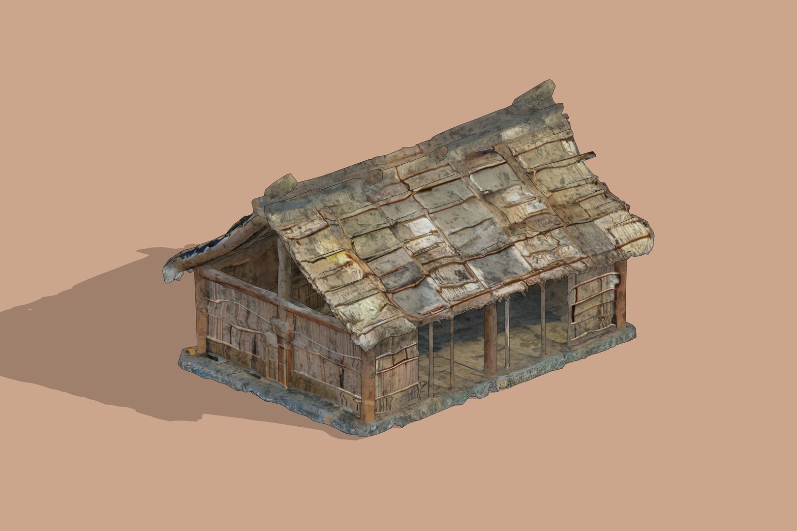 3D Wooden Shack Model - TurboSquid 2384135