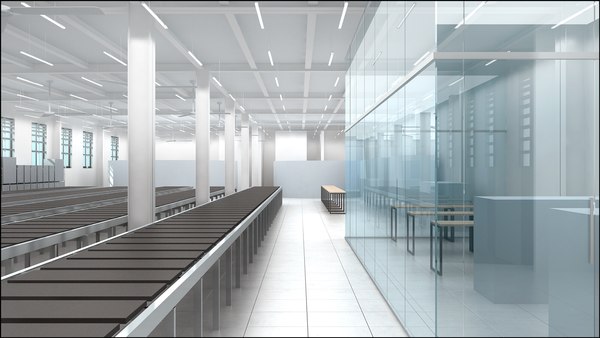 3D model garment factory building - TurboSquid 1601683
