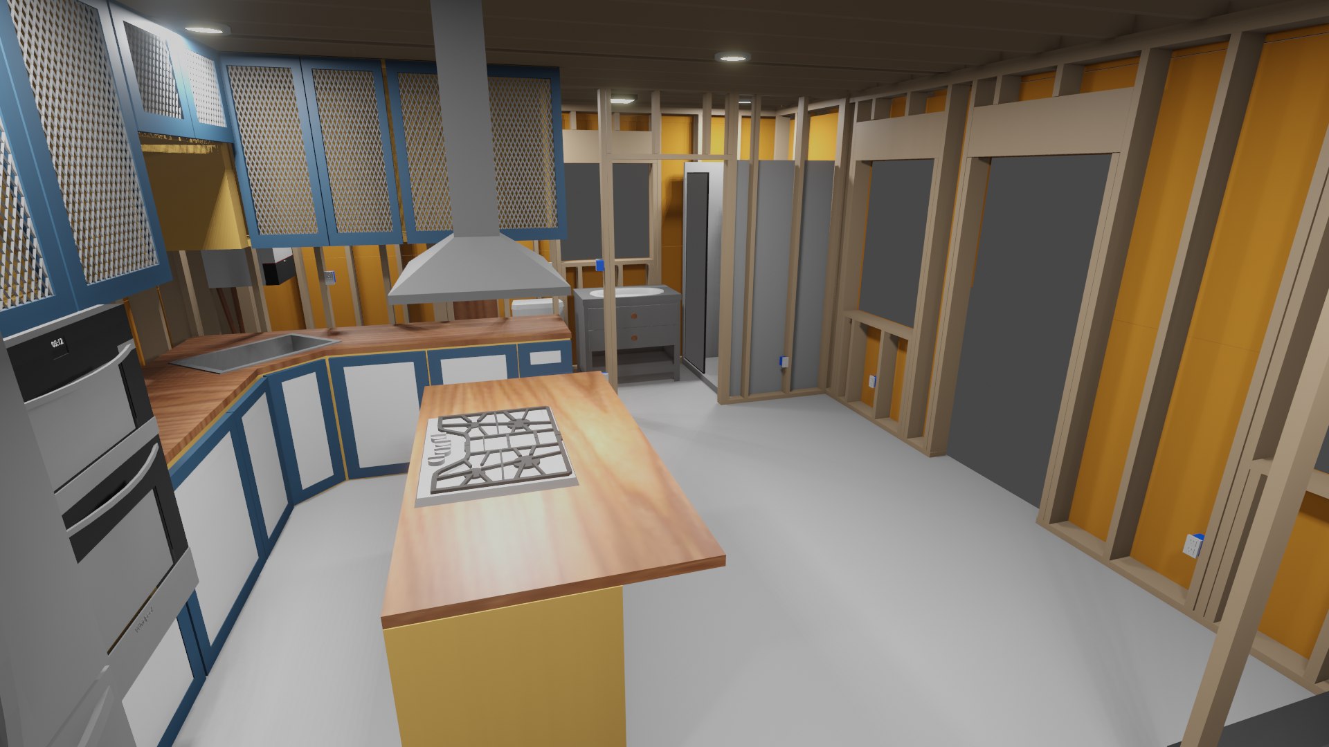Guest House Blueprints 3D Model - TurboSquid 2342262