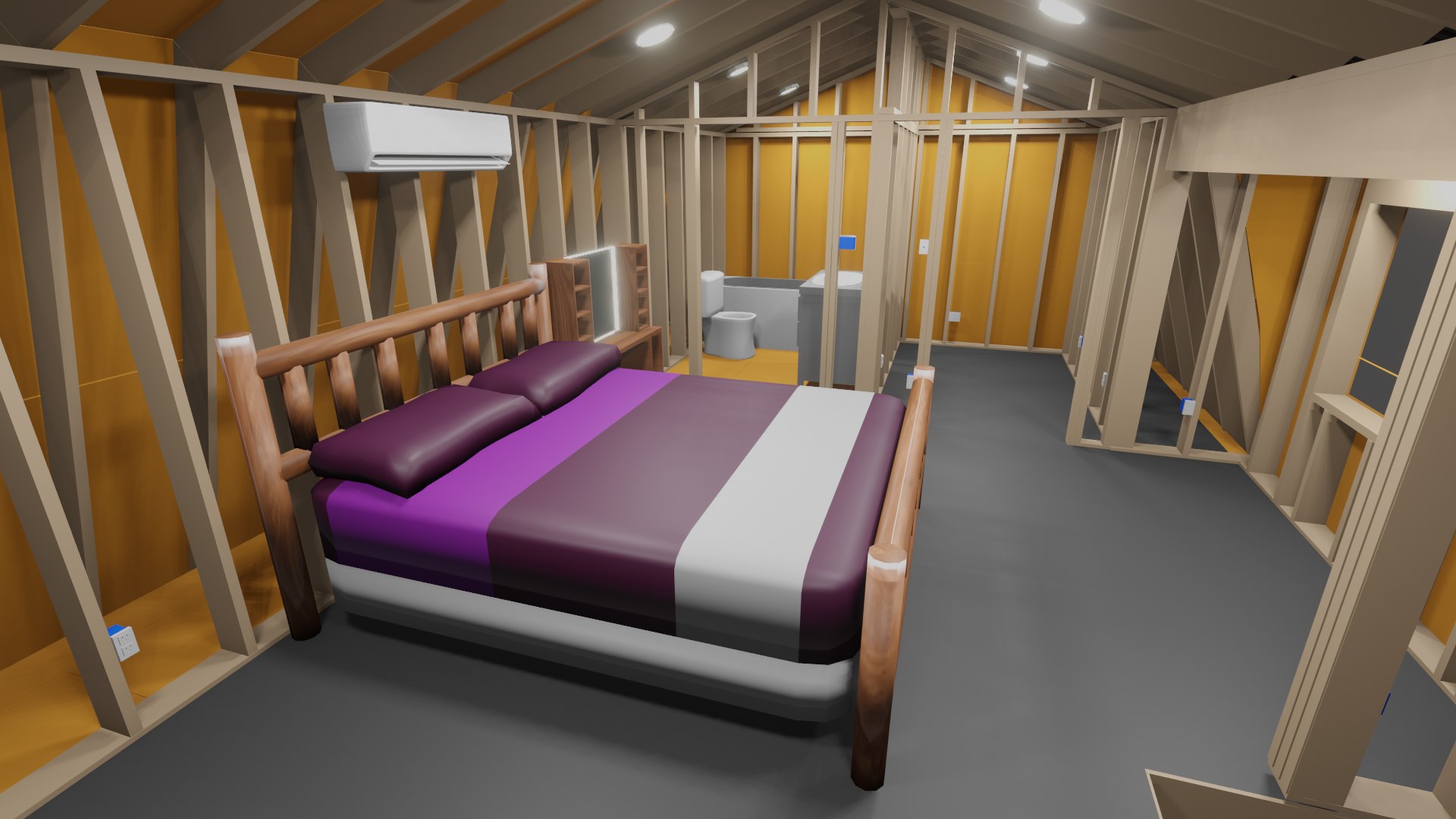 Guest House Blueprints 3D Model - TurboSquid 2342262