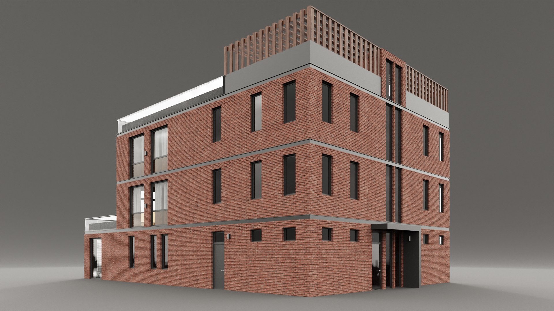 3D model modern multiplex building - TurboSquid 1639948