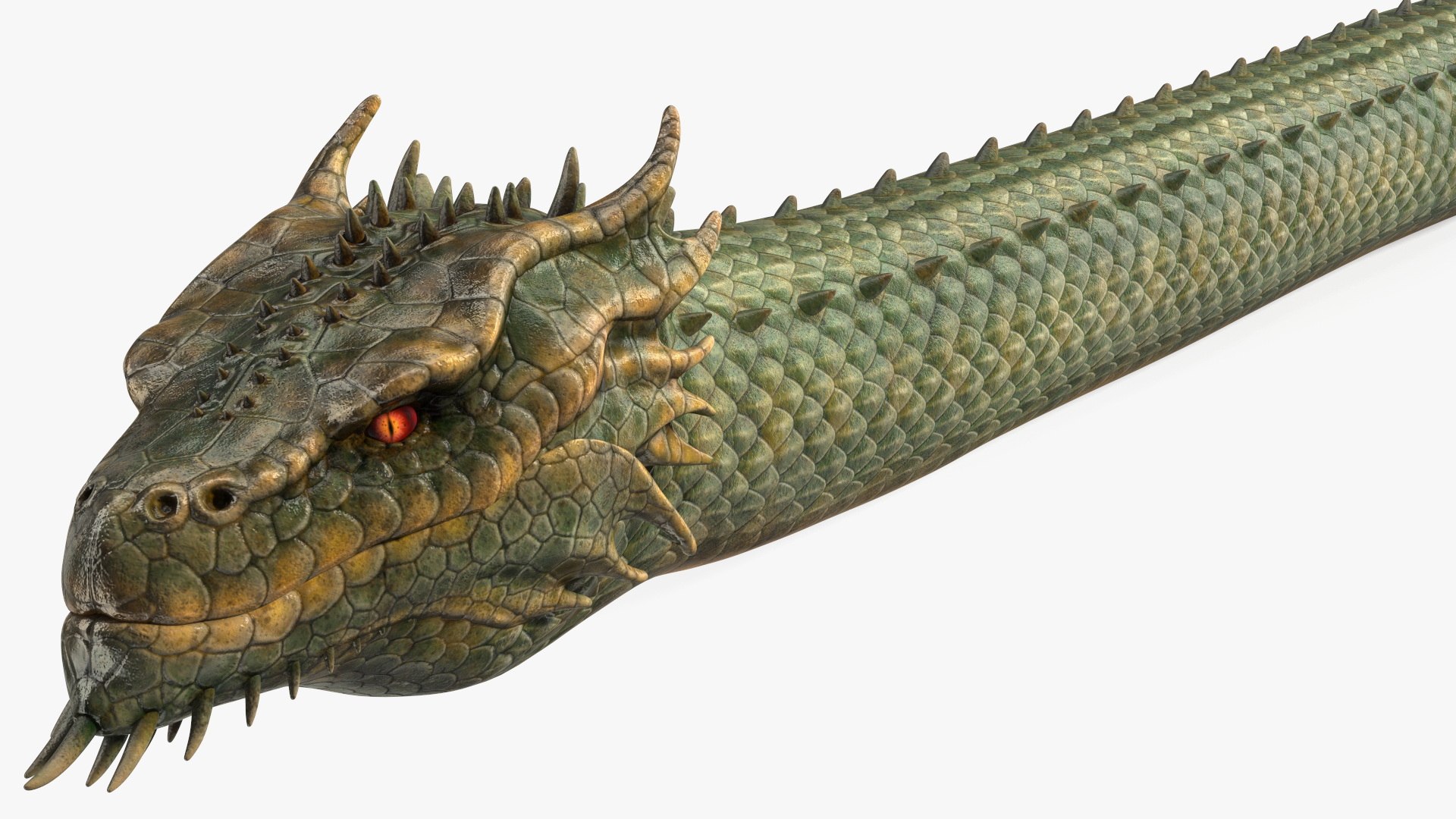 Mythical Serpentine Dragon Rigged For Maya 3D Model - TurboSquid 2287868