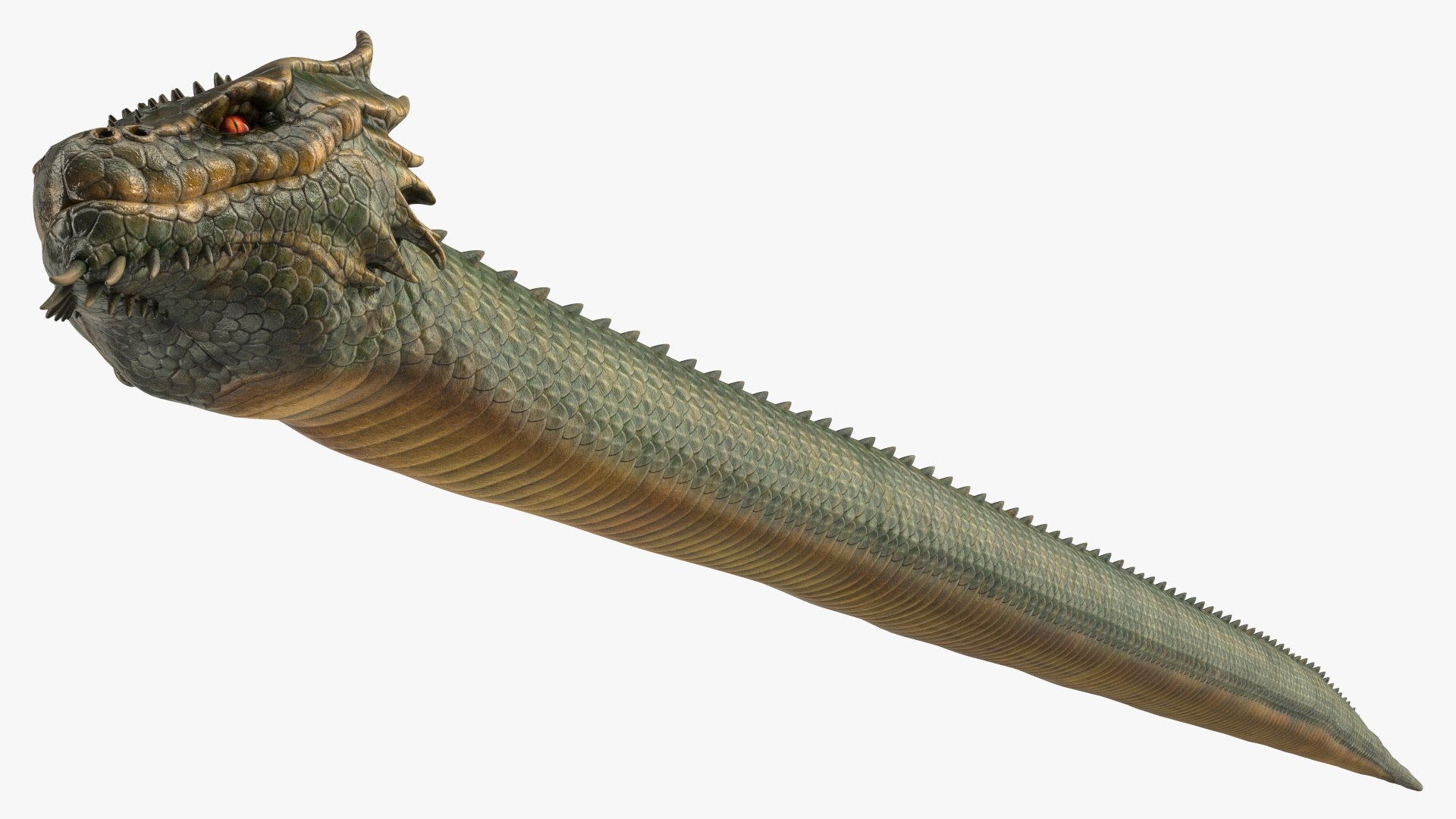 Mythical Serpentine Dragon Rigged For Maya 3D Model - TurboSquid 2287868