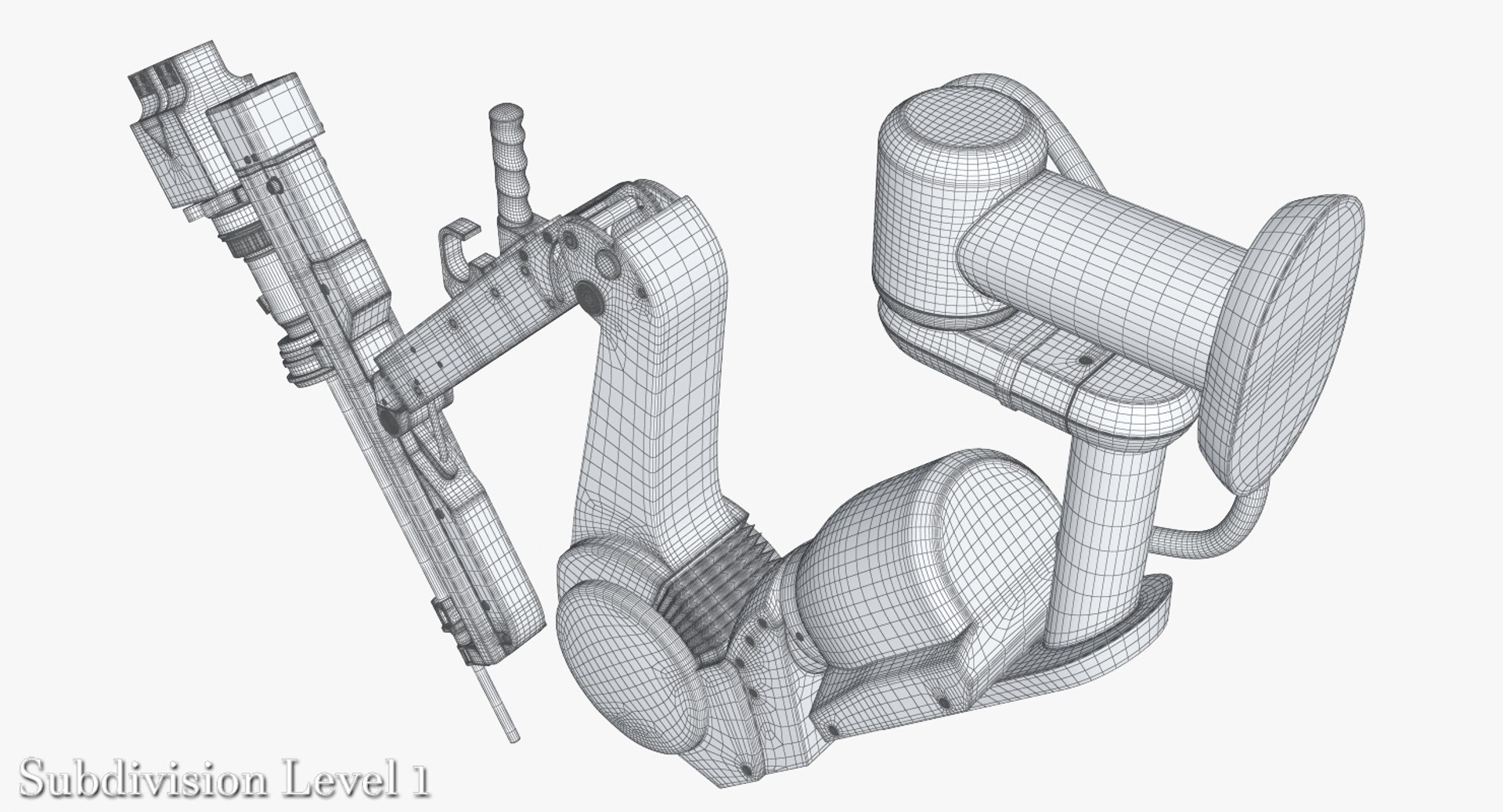 Laboratory Robot Arm 2 3d 3ds