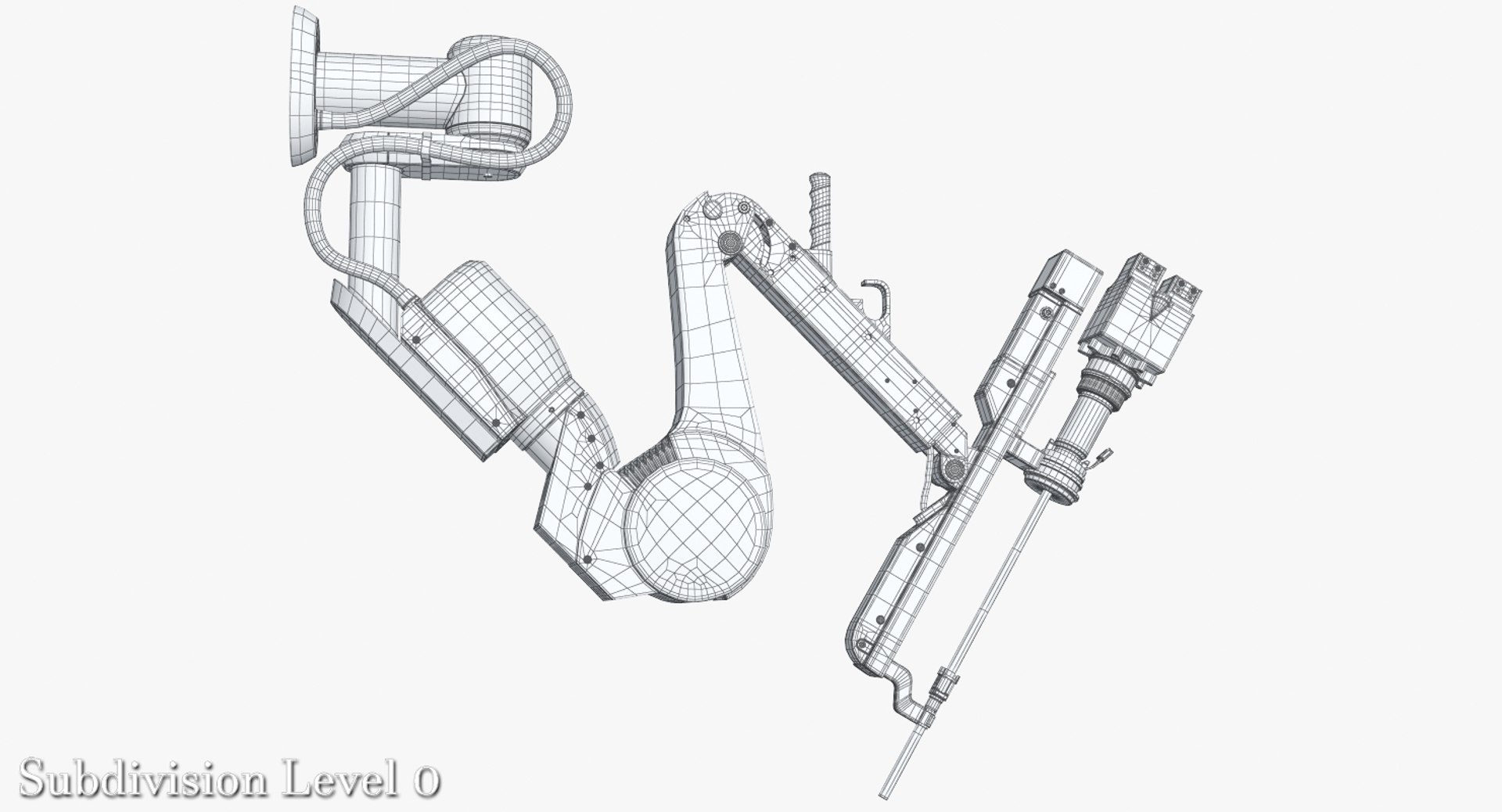 Laboratory Robot Arm 2 3d 3ds