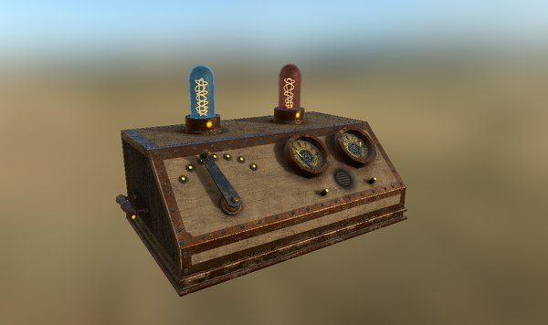Steampunk table 3D - TurboSquid 1169010
