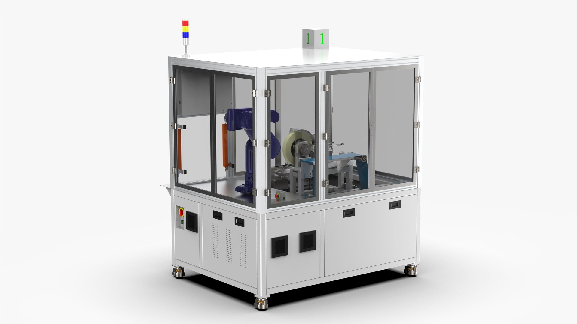 3D Automatic Robotic Grinding Workstation - TurboSquid 2335775