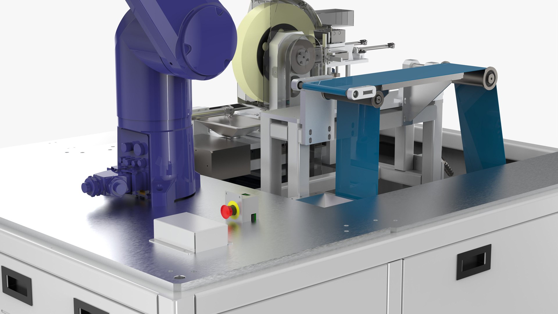 3D Automatic Robotic Grinding Workstation - TurboSquid 2335775