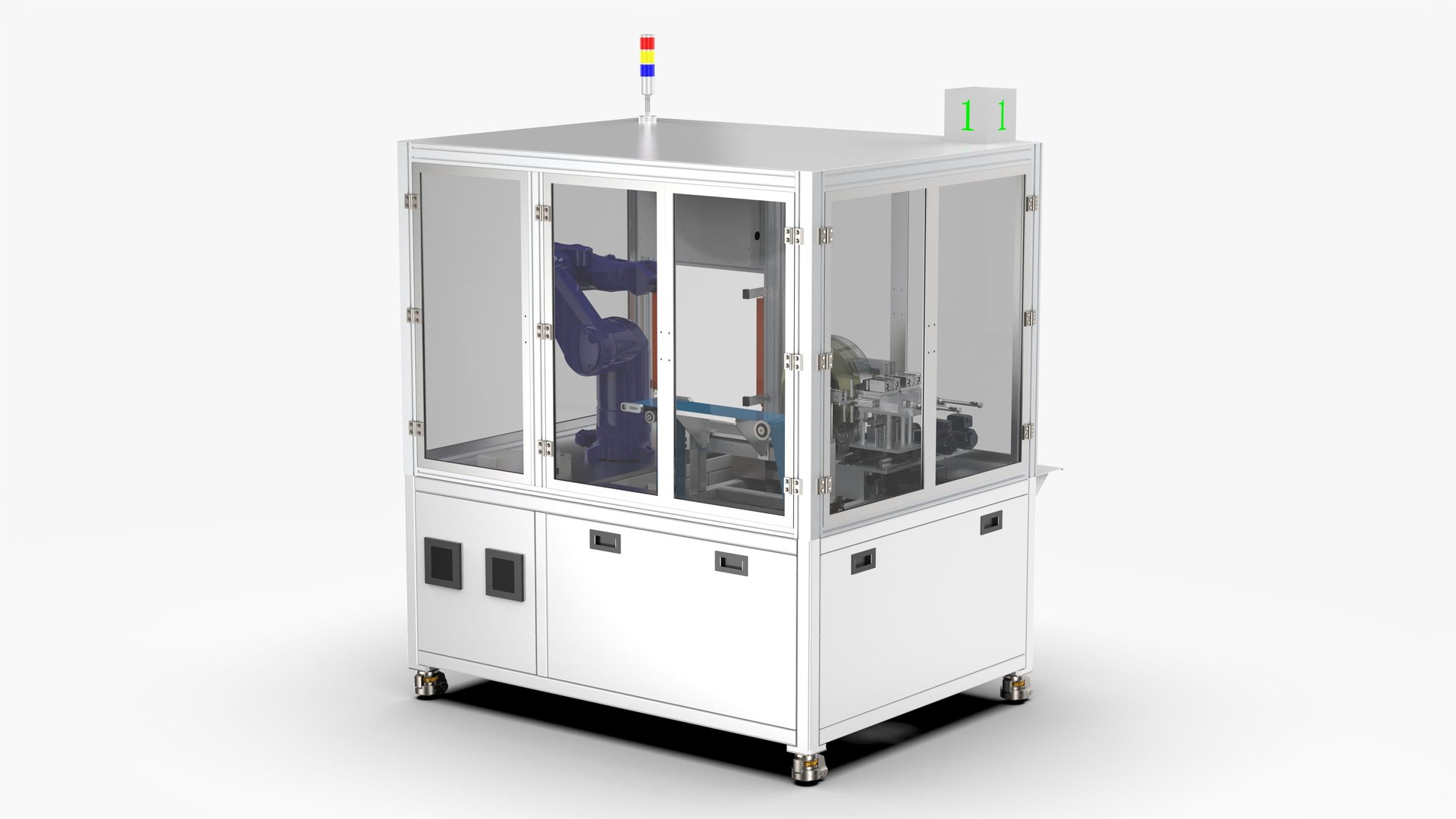 3D Automatic Robotic Grinding Workstation - TurboSquid 2335775