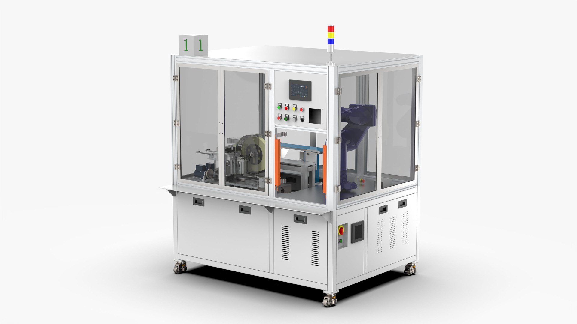 3D Automatic Robotic Grinding Workstation - TurboSquid 2335775