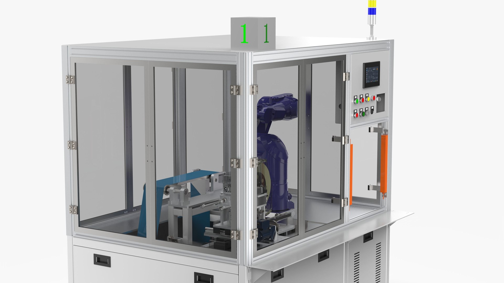 3D Automatic Robotic Grinding Workstation - TurboSquid 2335775