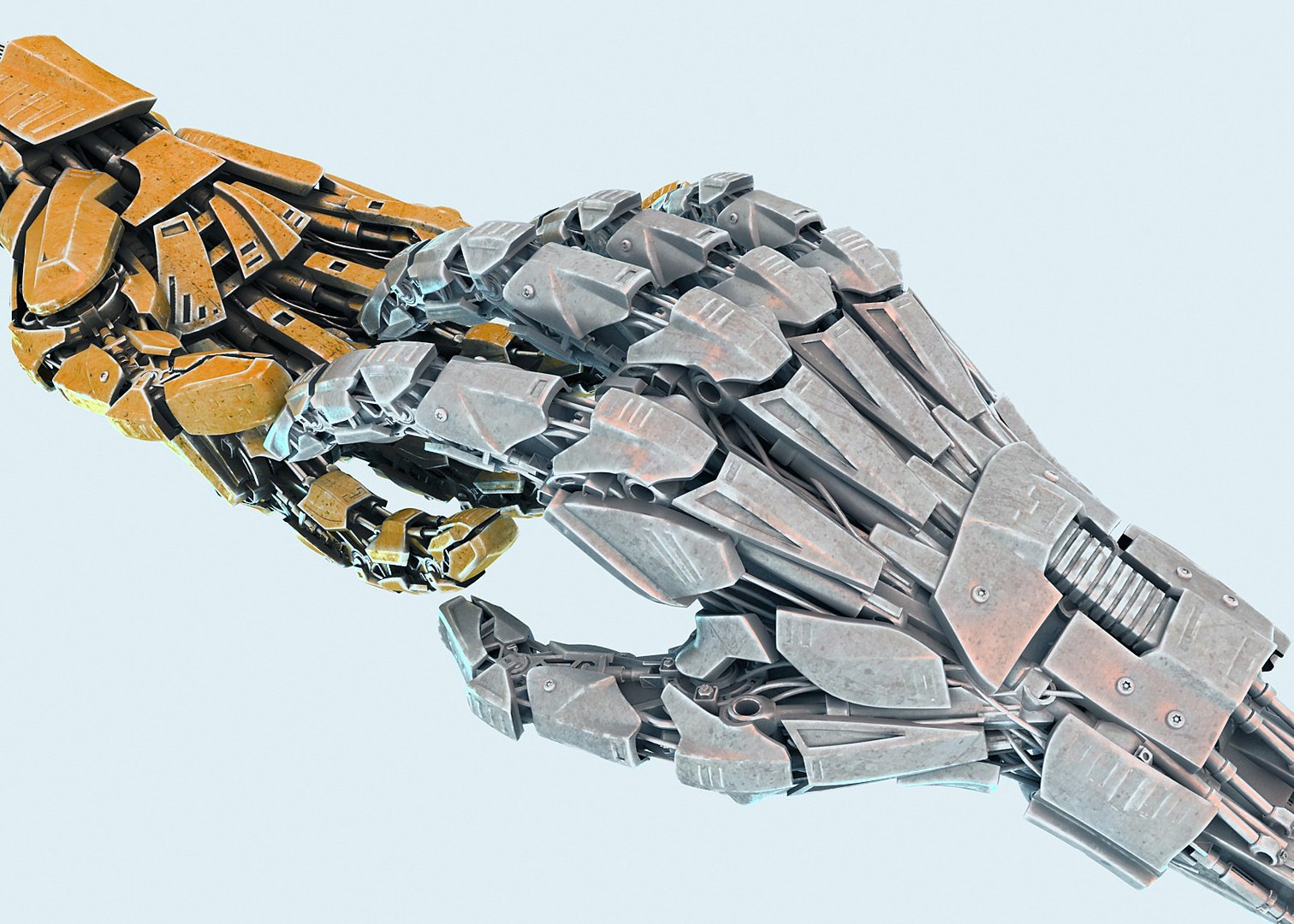 3d Robotic Hand Scene