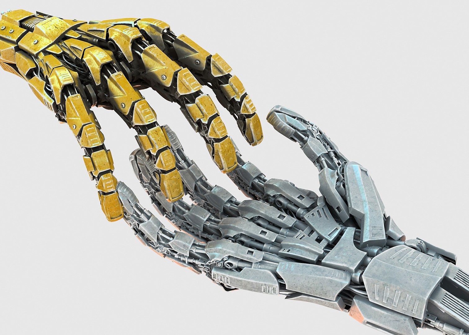 3d Robotic Hand Scene