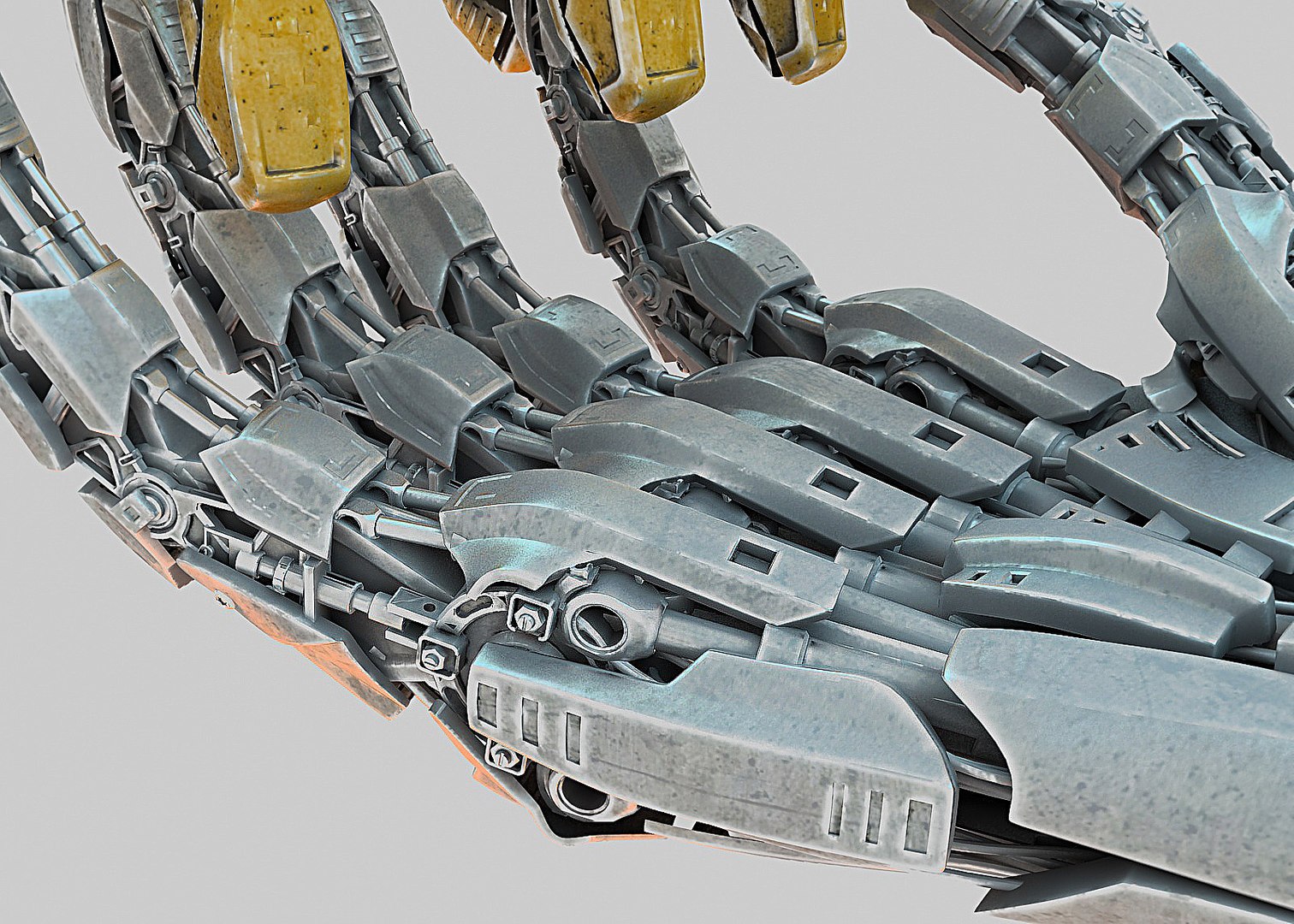 3d Robotic Hand Scene