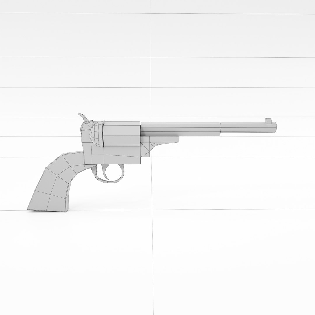Colt Model 1871 72 Open Top Revolver Model - TurboSquid 1992368