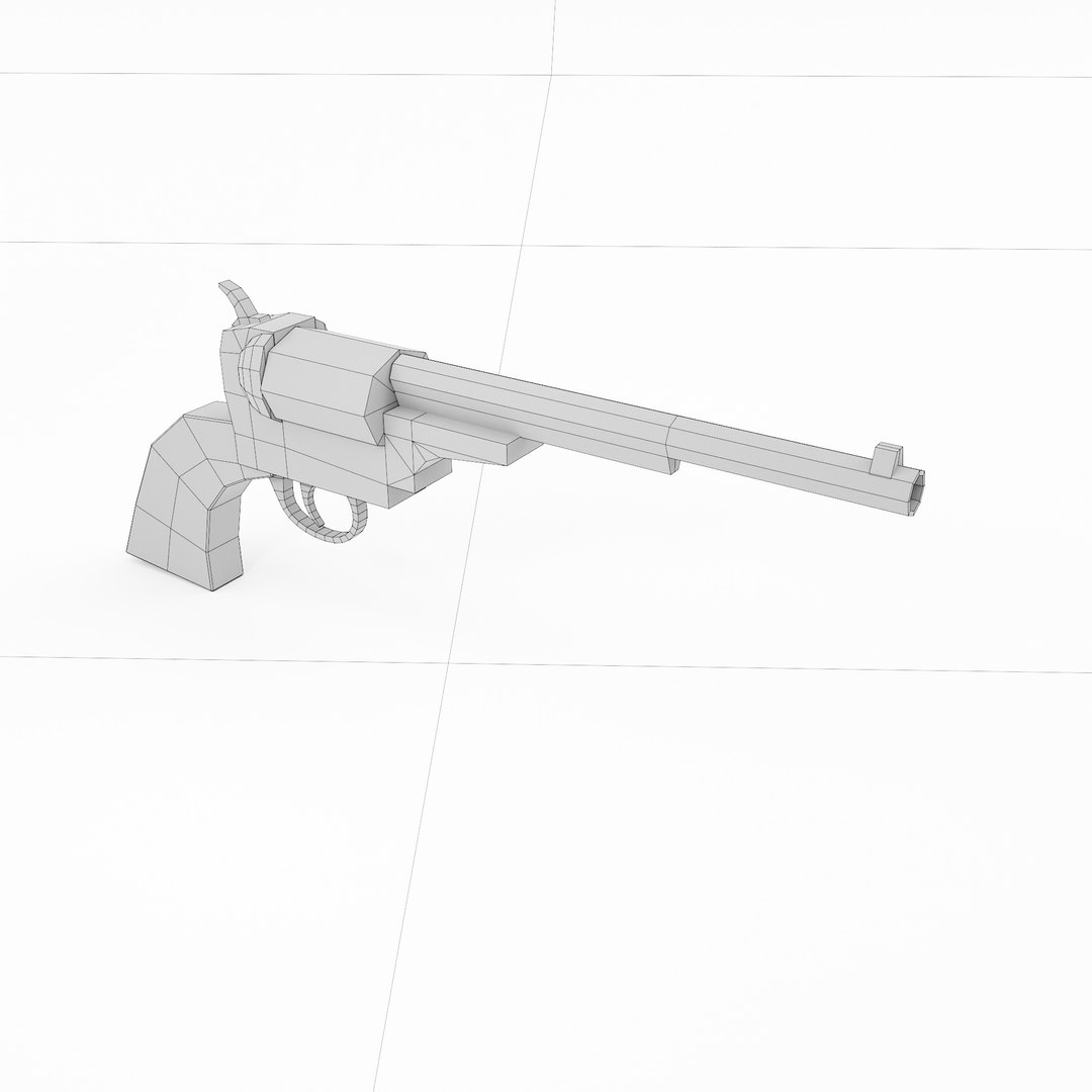 Colt Model 1871 72 Open Top Revolver Model - TurboSquid 1992368