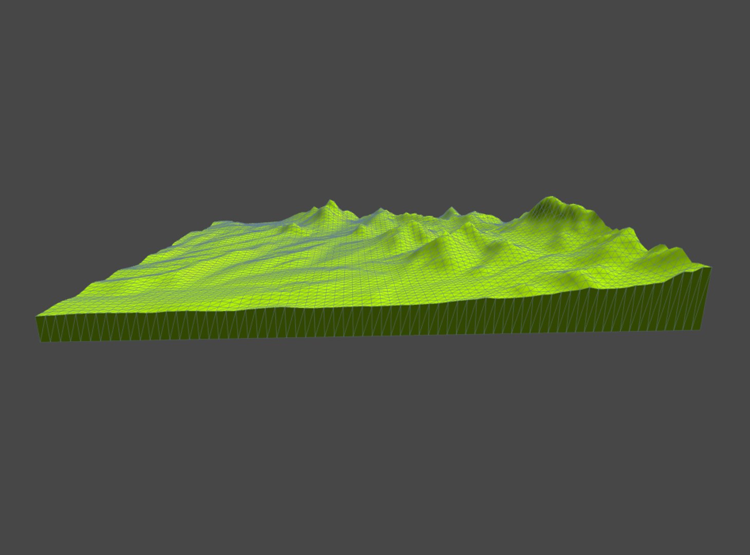 Terrain Landscape 3d Obj