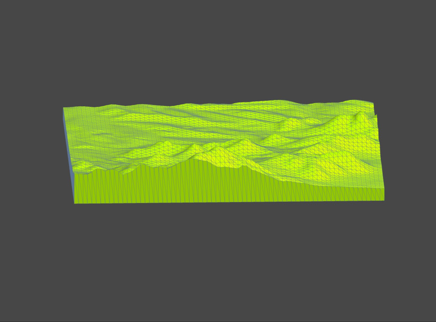 Terrain Landscape 3d Obj