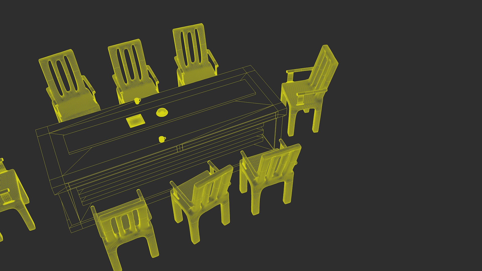 3D Table And Chairs PSA Model - TurboSquid 1945238