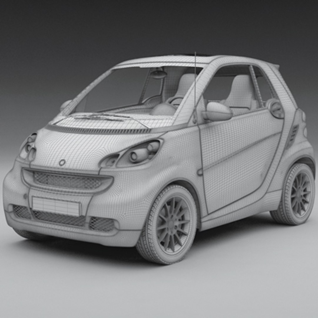 2011 Smart Fortwo 3d Model