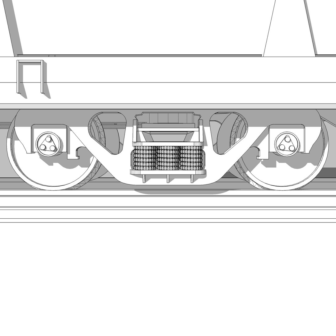 3d Train Car Autorack Model