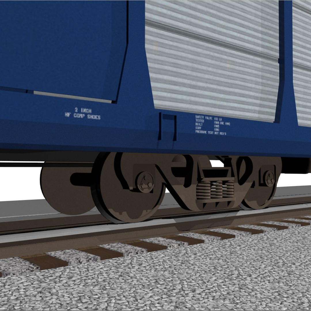 3d Train Car Autorack Model