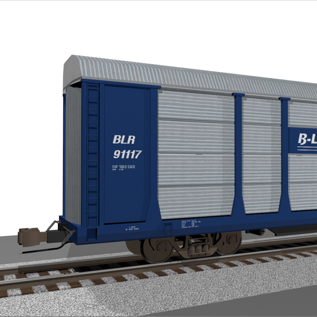 3d Train Car Autorack Model