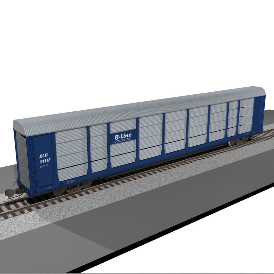 3d Train Car Autorack Model