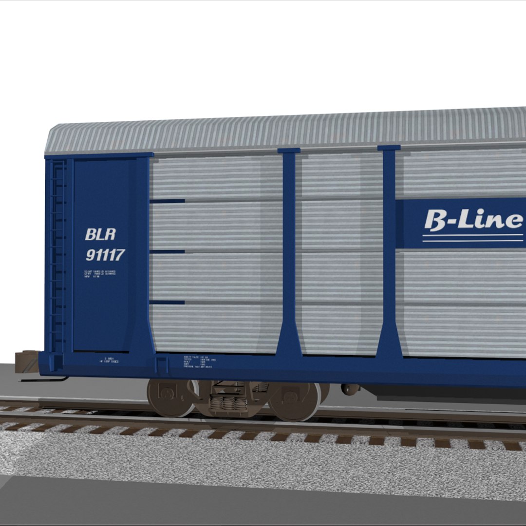 3d Train Car Autorack Model