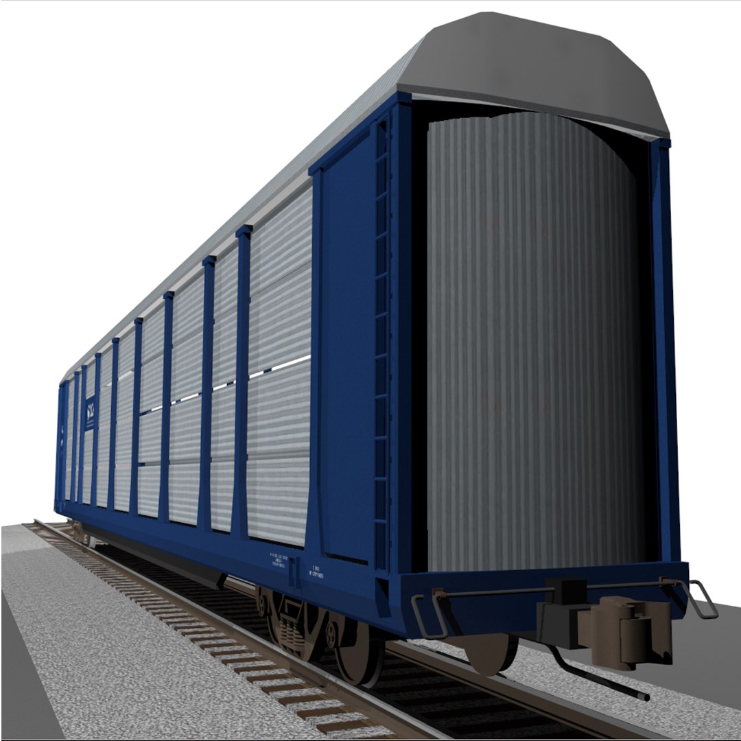 3d Train Car Autorack Model