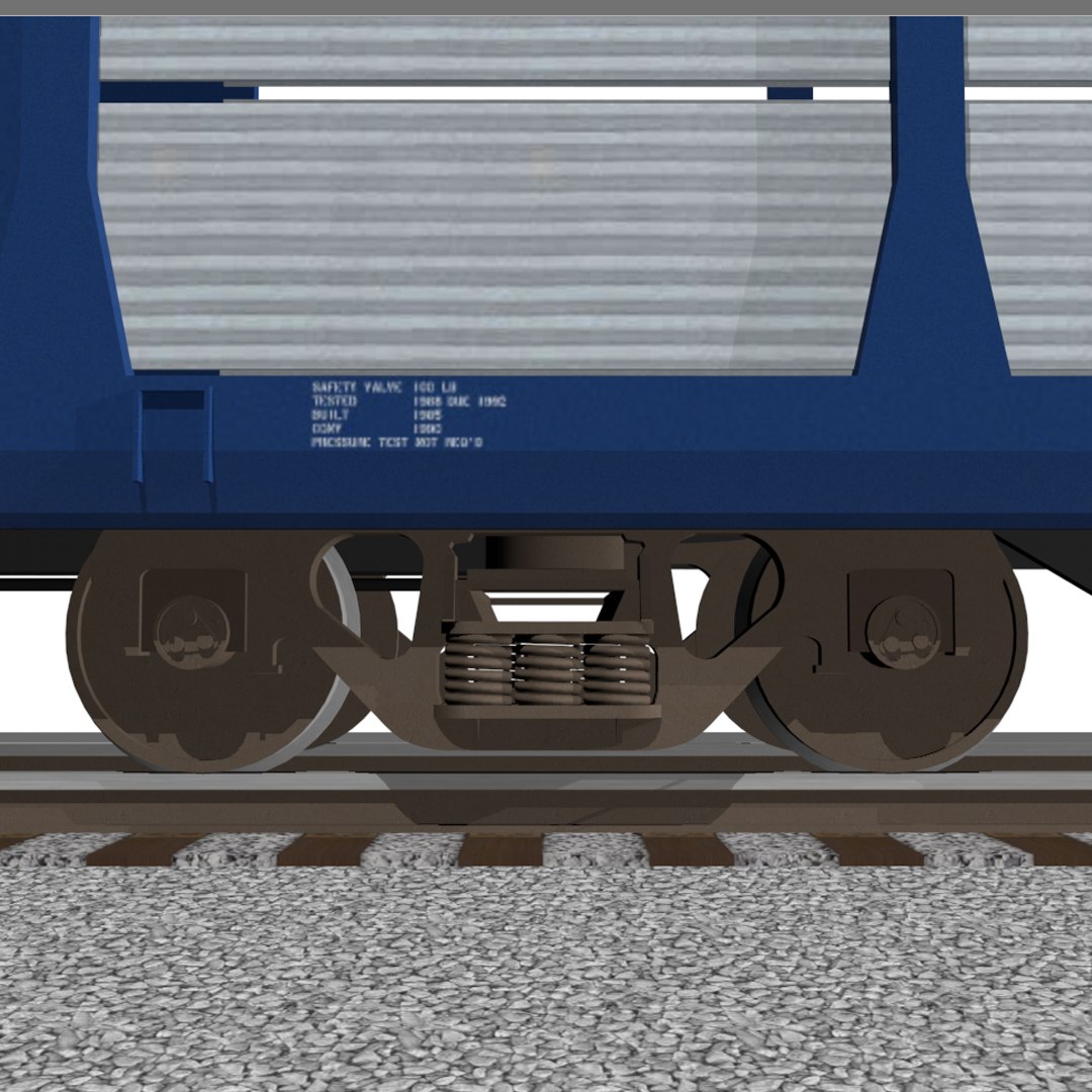 3d Train Car Autorack Model