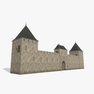 blender medieval castle defensive structure