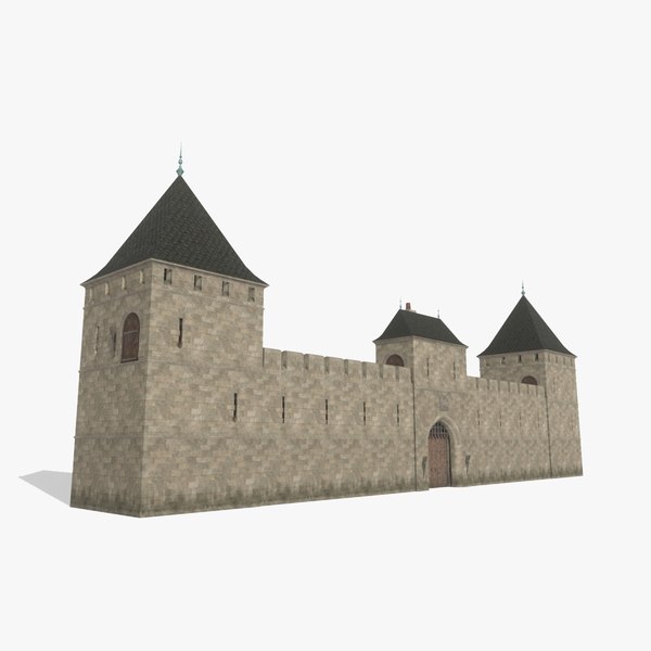 blender medieval castle defensive structure
