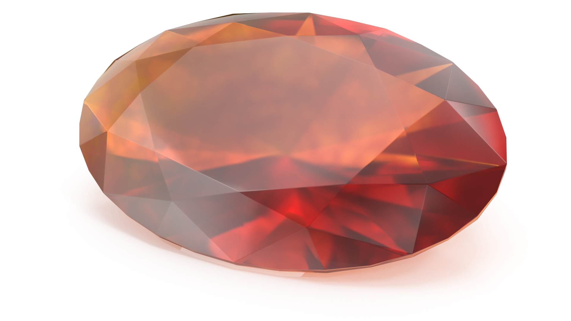 Oval Cut Amber 3D model - TurboSquid 1863007