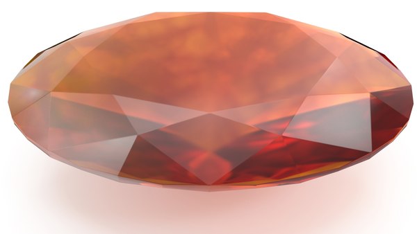 Oval Cut Amber 3D model - TurboSquid 1863007