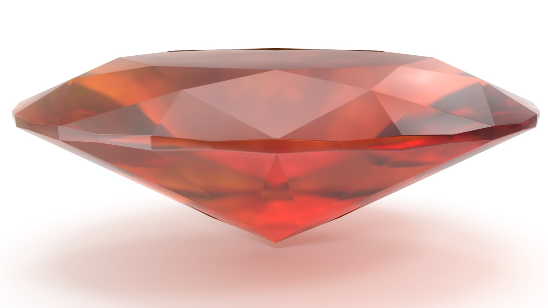 Oval Cut Amber 3D model - TurboSquid 1863007