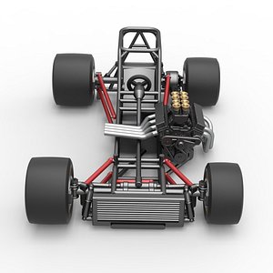 Free Racing Car 3d Model