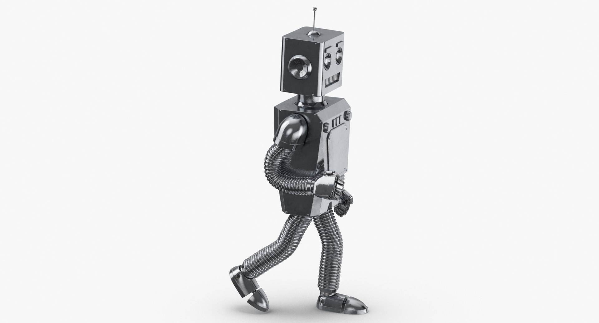 Robot 01 Running 3D Model - TurboSquid 1445577