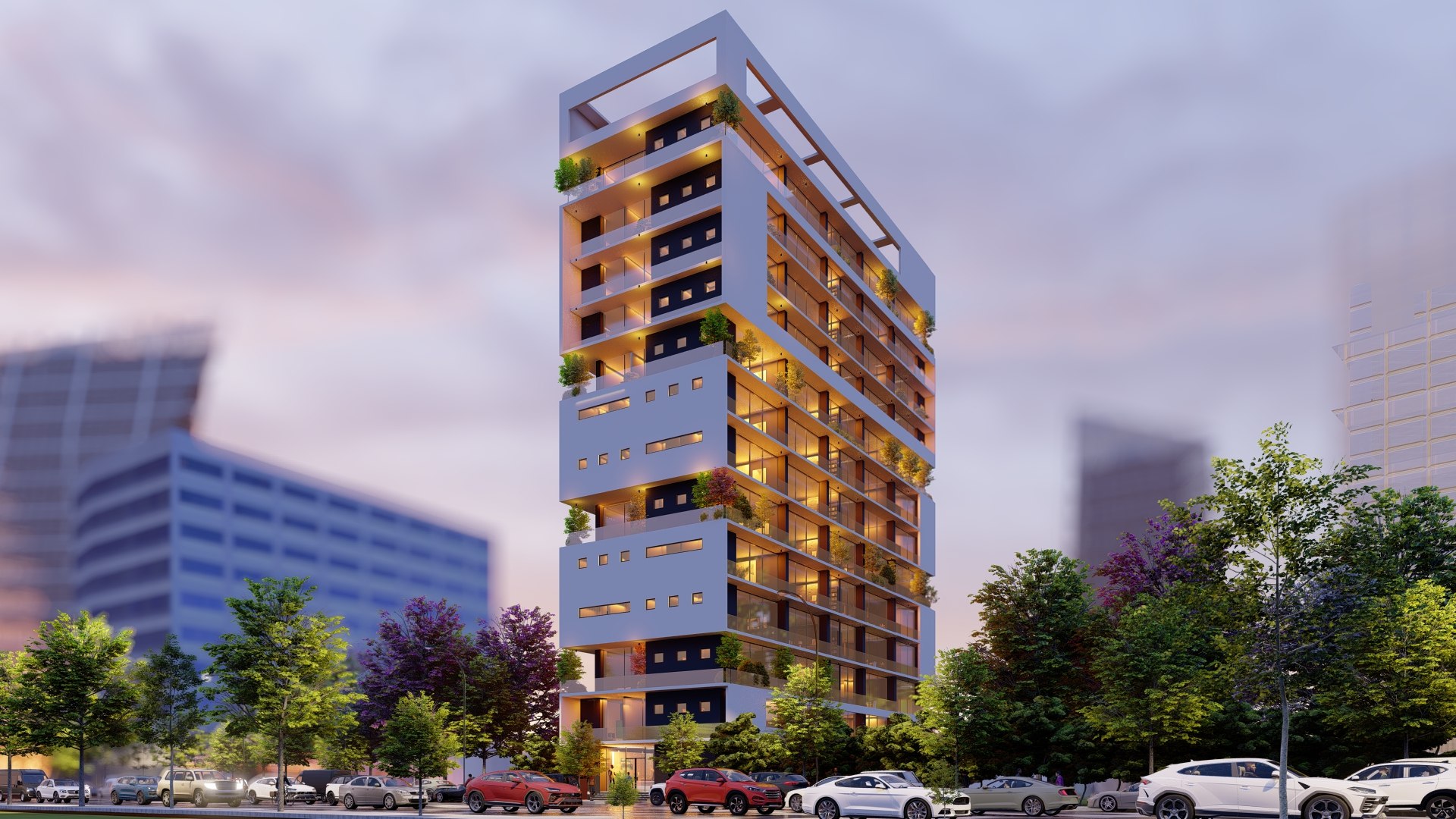 3D Model Modern High-rise Apartment - TurboSquid 2196992