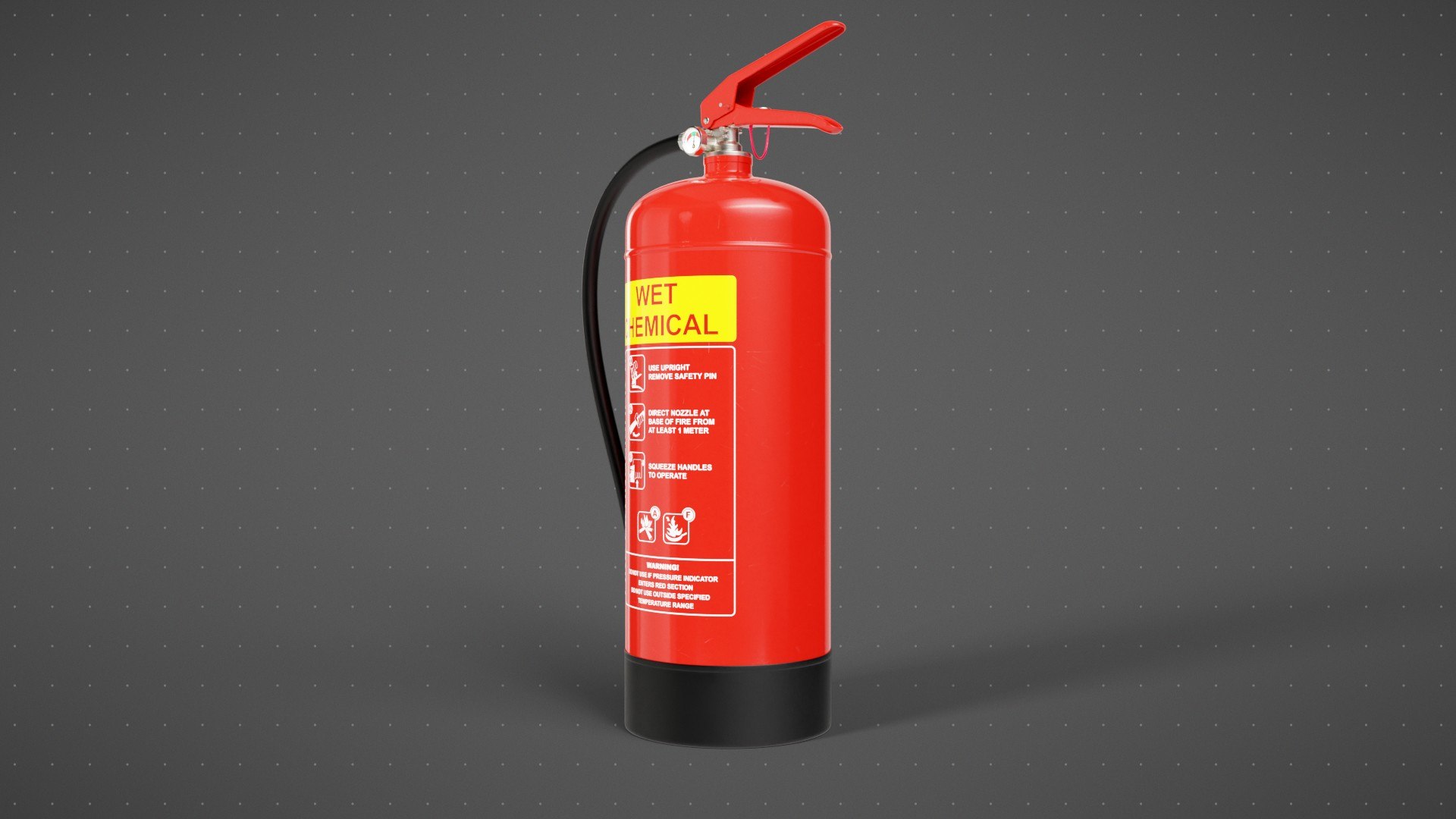 Wet Chemical Fire Extinguisher Model - TurboSquid 2201688
