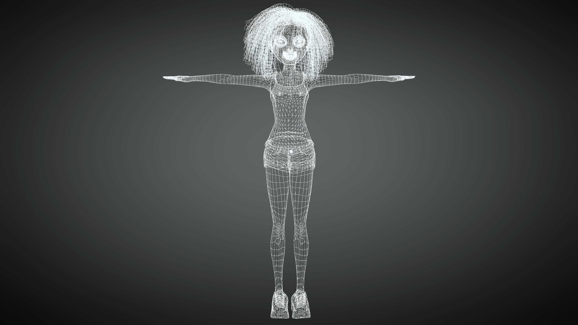 Toon Pretty Girl 3D Model - TurboSquid 2294393