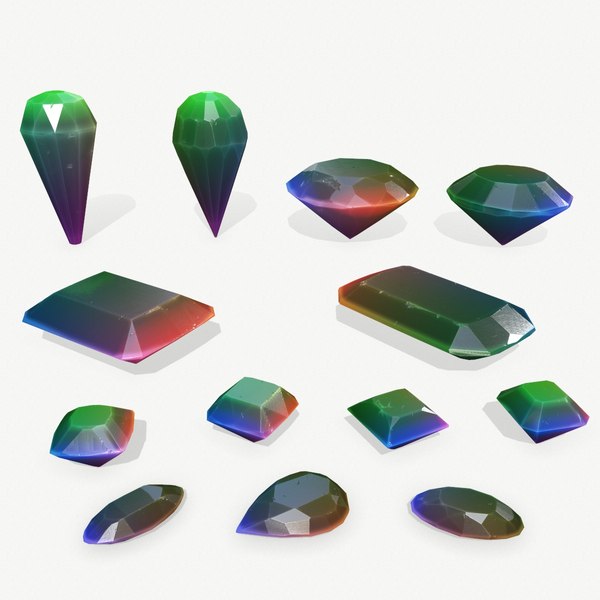 3D Gem Set model - TurboSquid 1874831