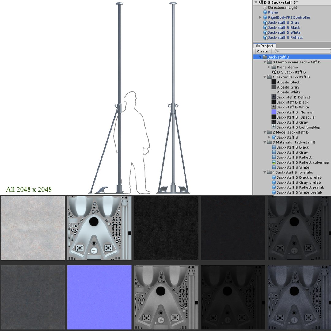 3D Jack-staff B Model - TurboSquid 1427510