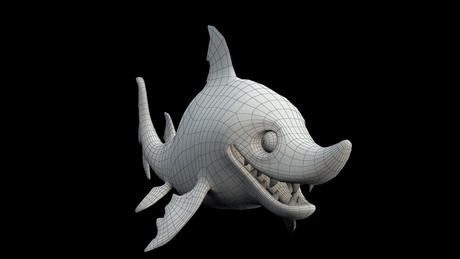 3D Model Cartoon Sand Shark - TurboSquid 2105529